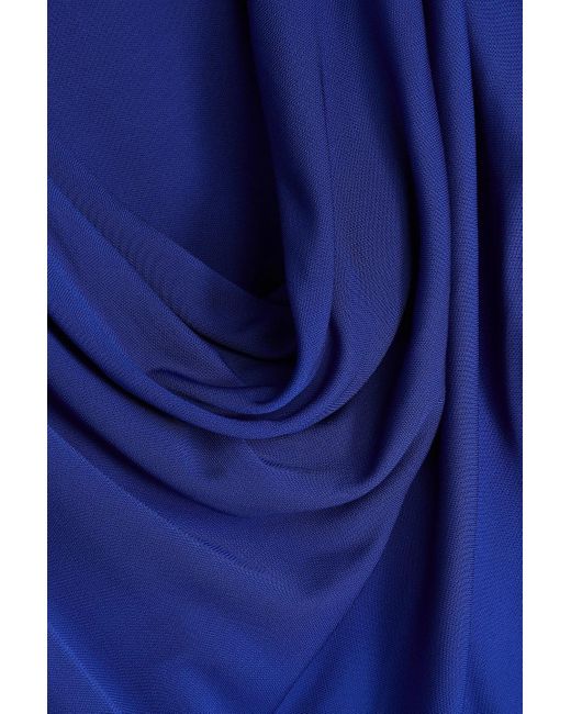 Diane von Furstenberg Joanie Draped Jersey Mini Dress in Blue | Lyst
