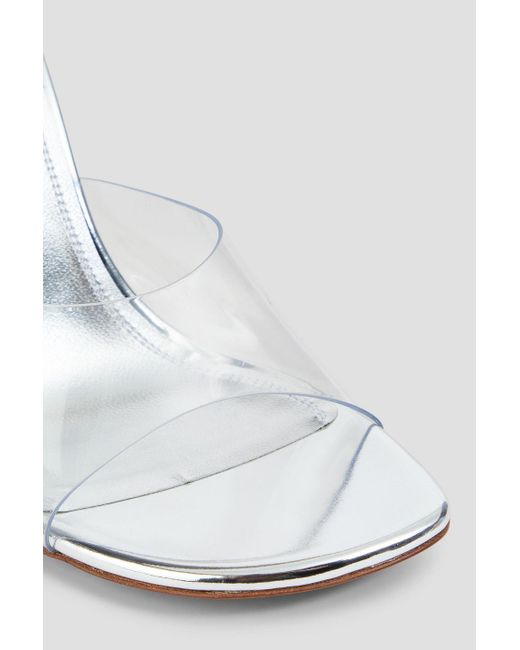 AMINA MUADDI Brigitte Pvc Mules in Metallic | Lyst UK