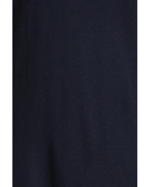 Chloé Scalloped Wool Tank in Blue | Lyst