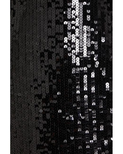 ROTATE BIRGER CHRISTENSEN Sequined Stretch-mesh Maxi Dress in Black | Lyst