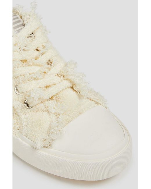 Zimmermann Fringed Terry Sneakers in White | Lyst
