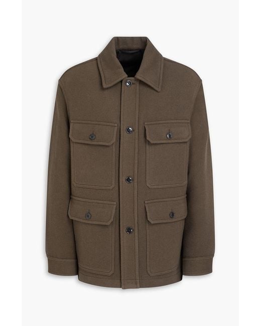 Lemaire Wool-felt Jacket in Brown for Men | Lyst UK