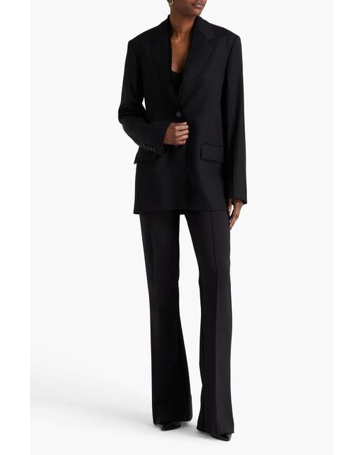 TOTEME Fringed Wool Blazer in Black | Lyst UK