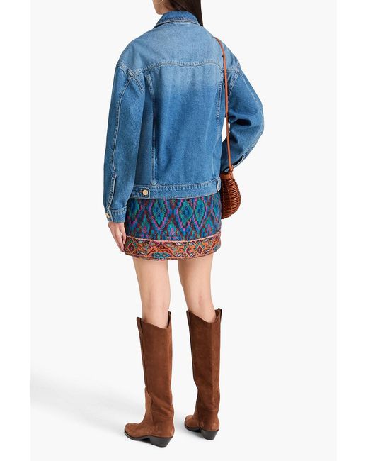 FARM Rio Denim Jacket in Blue | Lyst UK
