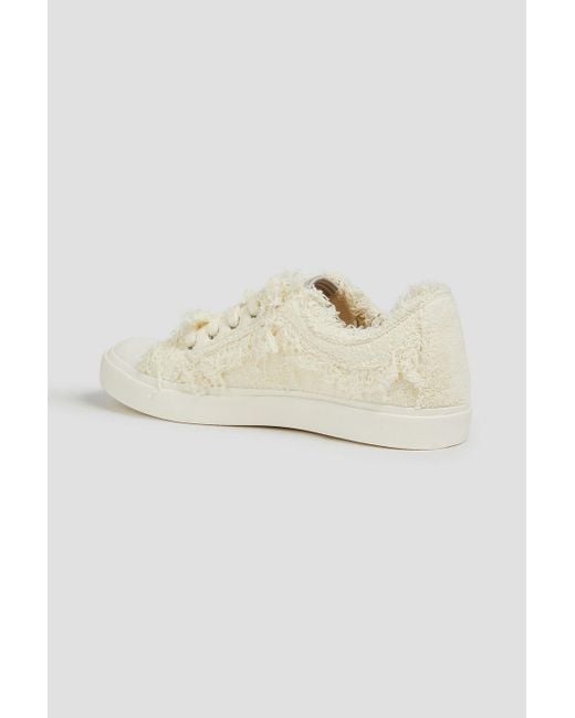 Zimmermann Fringed Terry Sneakers in White | Lyst