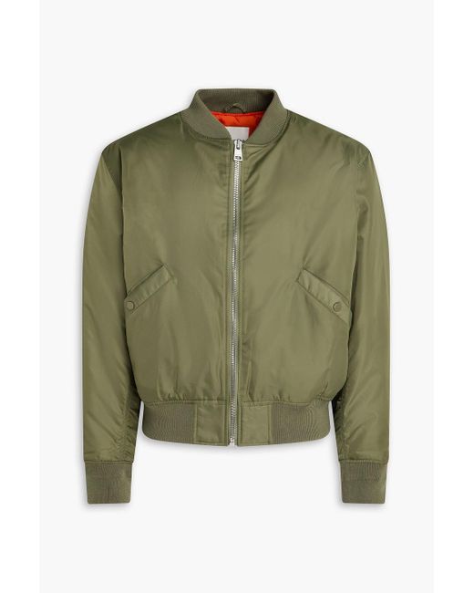 Sandro Shell Bomber Jacket in Green for Men | Lyst UK