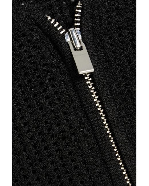 Theory Pointelle-knit Jacket in Black | Lyst UK