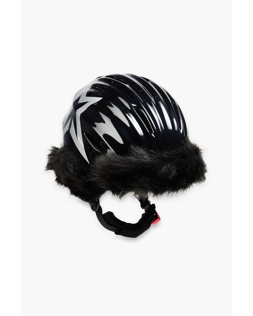 Perfect Moment Polar Star Plush-Trimmed Ski Helmet in Black | Lyst UK