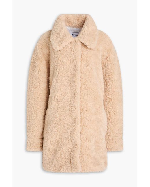 Jakke Teddy Fleece Coat in Natural | Lyst UK