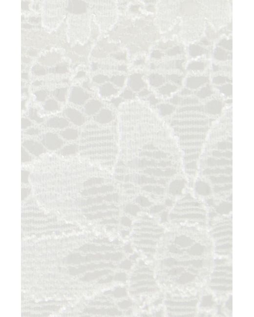 La Perla Stretch-lace Low-rise Thong in White | Lyst
