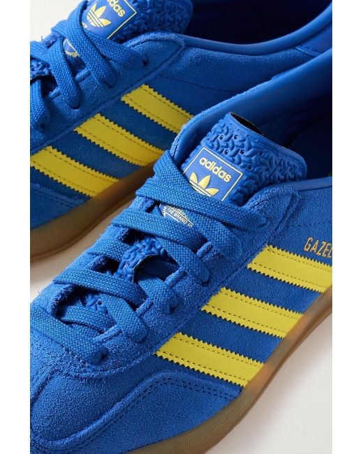 adidas Originals Gazelle Indoor Suede Sneakers in Blue | Lyst UK