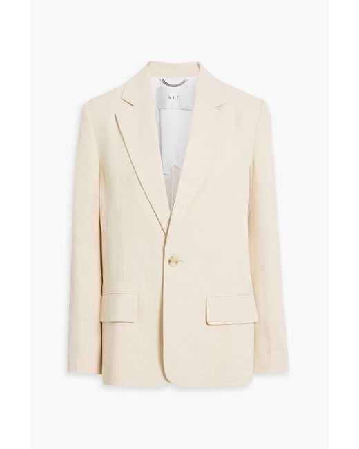 A.L.C. Arlo Ii Twill Blazer in White | Lyst