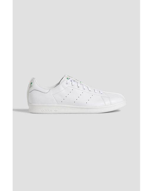 adidas Split Cg Stan Smith Rubber-trimmed Leather Sneakers in White for ...