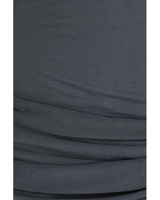 ROTATE BIRGER CHRISTENSEN Draped Jersey Mini Dress in Black | Lyst UK