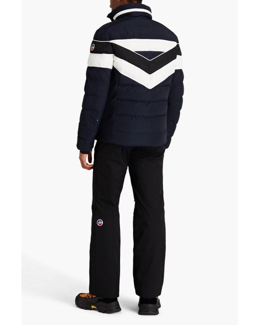 Fusalp Fernand Quilted Striped Ski Jacket in Blue for Men | Lyst
