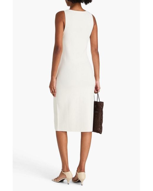 TOTEME Stretch-knit Dress in White | Lyst UK