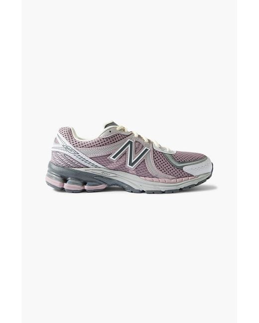New Balance 860V2 Rubber And Mesh Sneakers in Purple for Men | Lyst UK