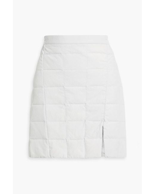 Ienki Ienki Quilted Textured-shell Mini Skirt in White | Lyst