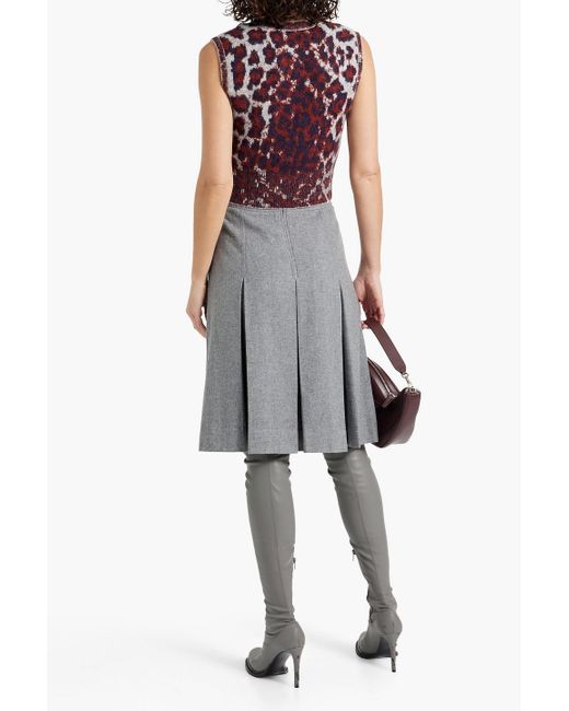 Rag & Bone Sarah Leopard-print Jacquard-knit Vest in Purple | Lyst