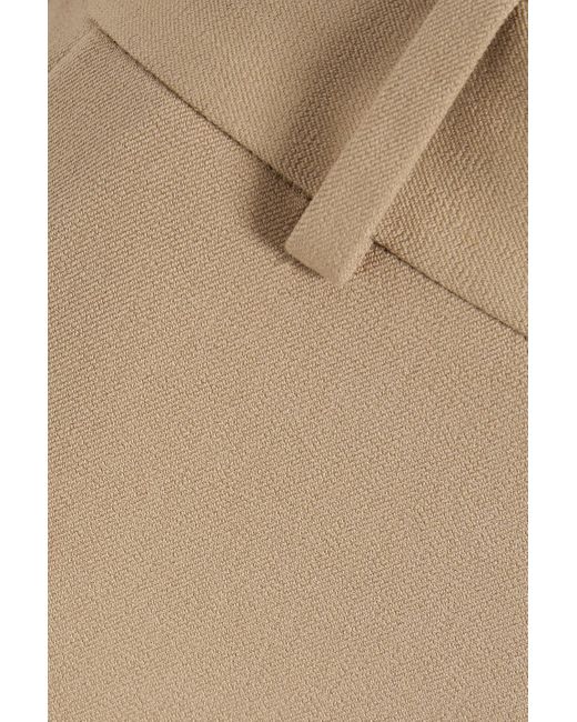 FRAME Le Crop Mini Boot Stretch-cotton Twill Bootcut Pants in Natural ...