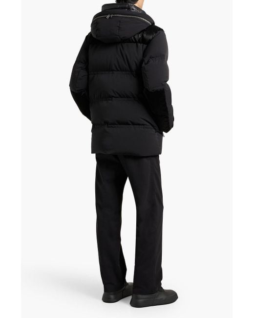 Bogner Bond Ripstop-Paneled Layered Quilted Down Ski Jacket in Black ...
