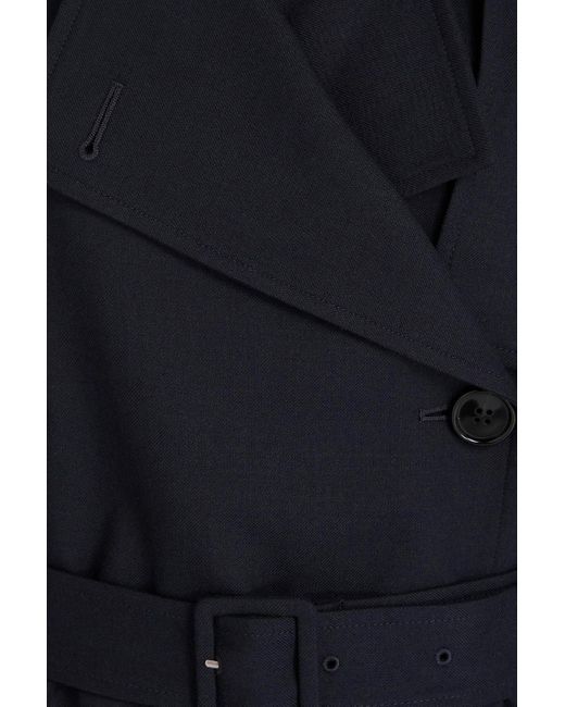 Theory Twill Trench Coat in Blue | Lyst UK