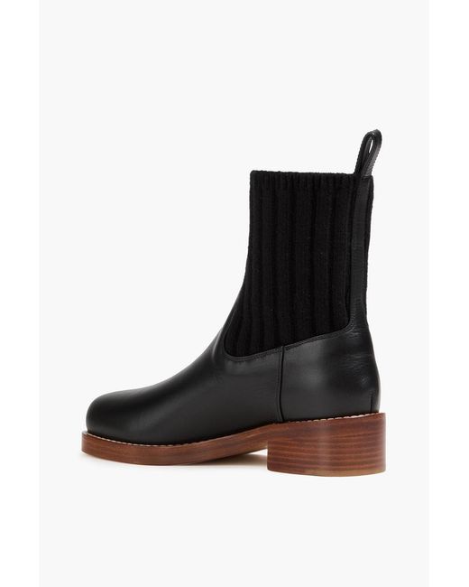Gabriela Hearst Leather Chelsea Boots in Black | Lyst UK