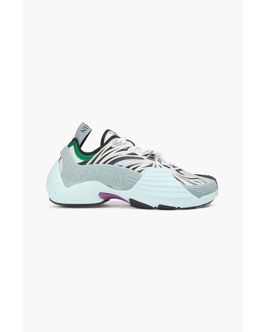 Lanvin Flash-X Mesh And Rubber Sneakers in Blue for Men | Lyst UK