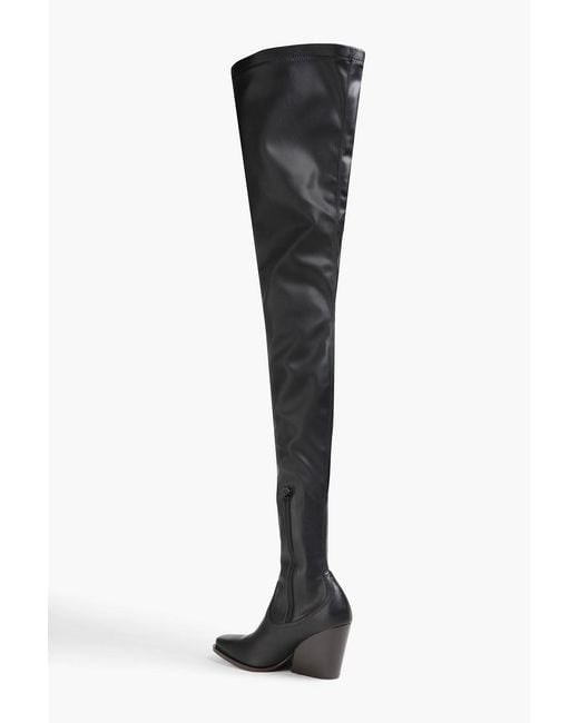 Stella McCartney Cowboy Thigh Boots in Black | Lyst UK