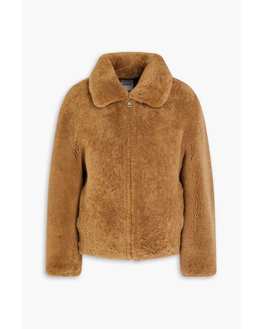Sandro Shearling Jacket in Brown for Men | Lyst UK