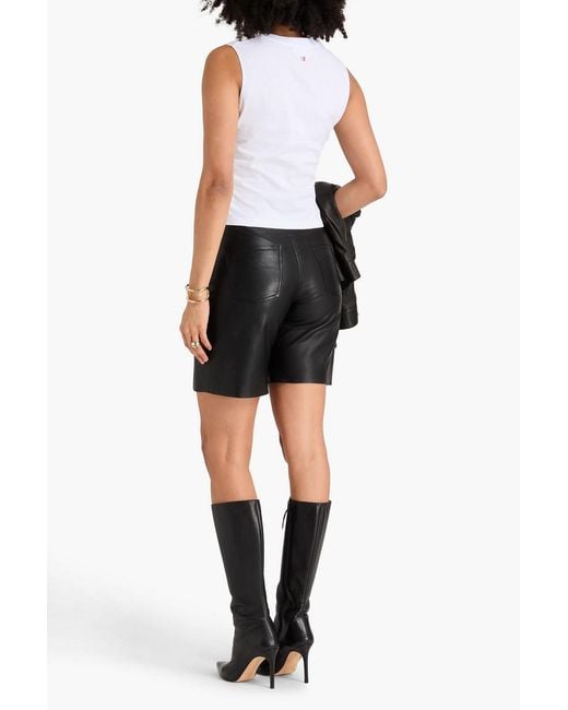 Victoria Beckham Printed Cotton-Jersey Tank in Blue | Lyst UK