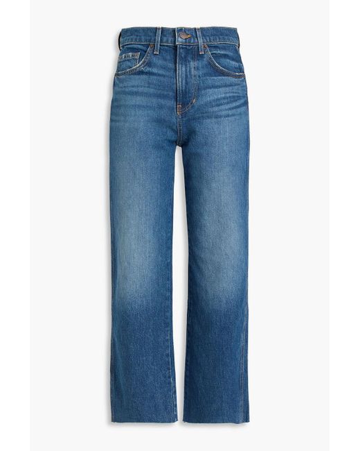 Veronica Beard Dylan Faded High-Rise Straight-Leg Jeans in Blue | Lyst UK