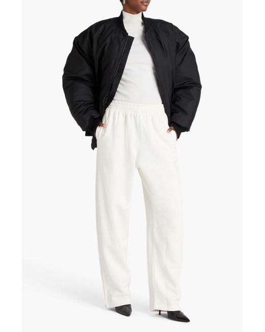 Wardrobe NYC French Cotton-Terry Track Pants in White | Lyst UK
