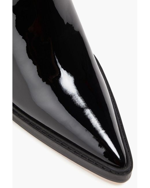 Thom Browne Patent-leather Ankle Boots in Black | Lyst