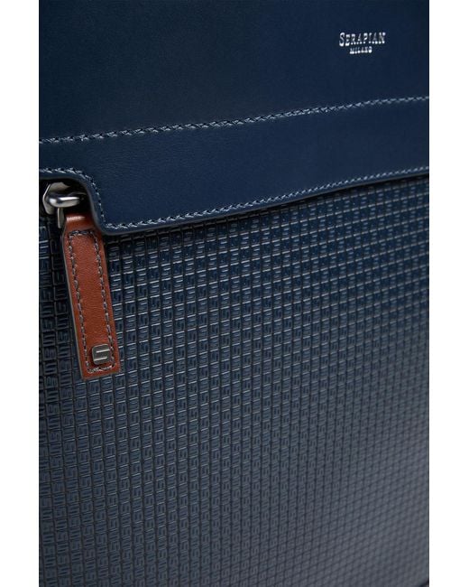 Serapian Stepan Smooth And Textured Tote in Blue for Men | Lyst UK