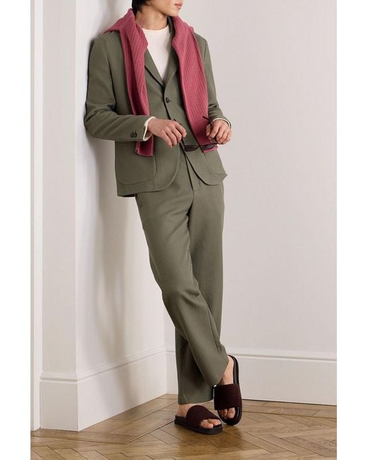 MR P. Waffle-Knit Cotton Suit Jacket in Green for Men | Lyst
