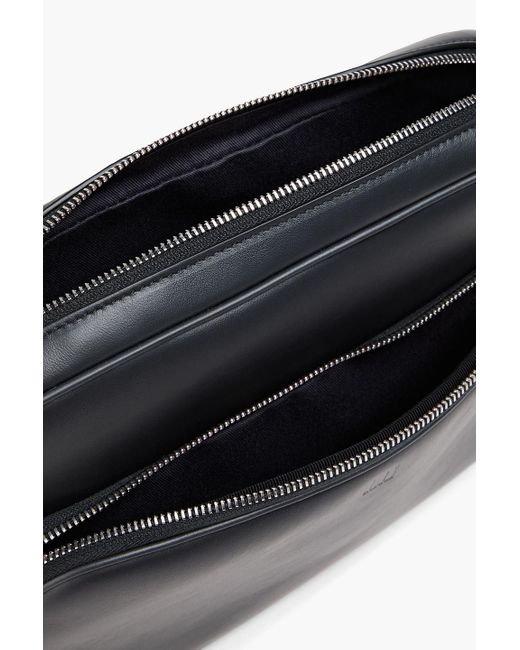 dunhill Hampstead Leather Messenger Bag in Black for Men | Lyst