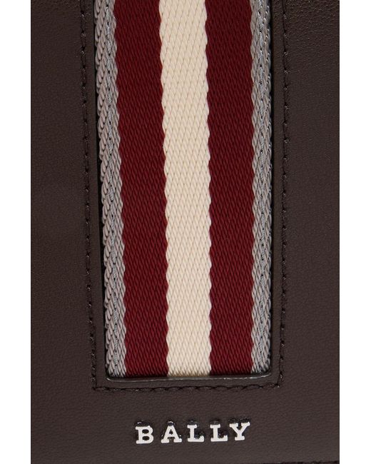 Bally Striped Leather Wallet in Brown for Men | Lyst UK