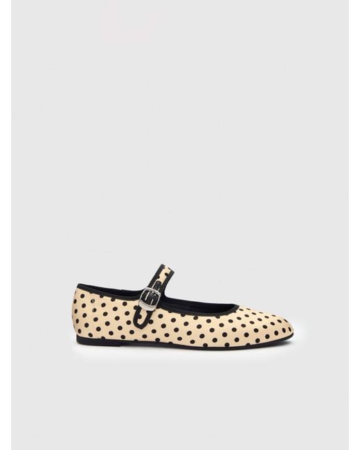 Reformation Tilly Ballet Flat 7 in White | Lyst