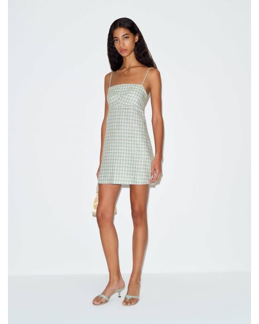 Reformation Demi Linen Dress in White | Lyst