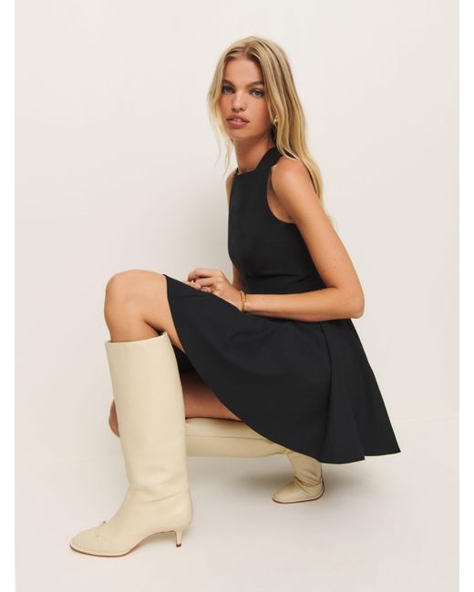 Reformation Gal Knee High Boot in Natural | Lyst