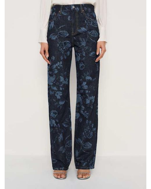 Reformation Val 90S Mid Rise Straight Jeans Denim in Blue | Lyst UK