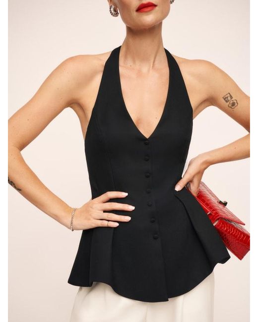 Reformation Auli Top in Black | Lyst