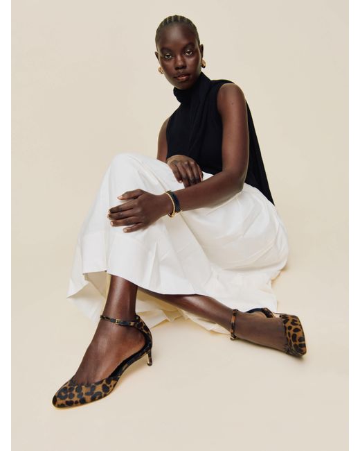 Reformation Luanna Pump in Natural | Lyst