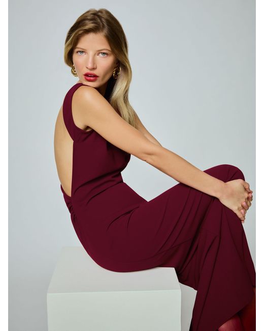 Reformation Beau Knit Dress in Red | Lyst