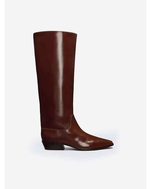 Reformation Dominique Knee Boot 7 in Gray | Lyst