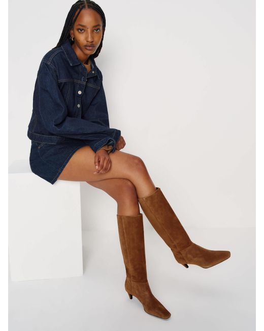 Reformation Remy Knee Boot 5 in Brown | Lyst UK