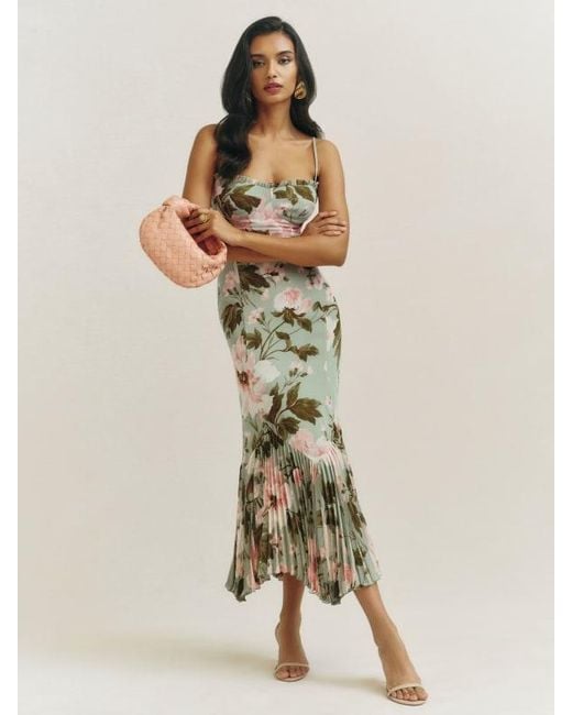 Reformation Aiko Dress in Metallic | Lyst