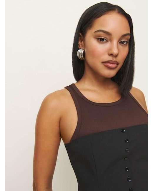 Reformation Hartley Top in Blue | Lyst