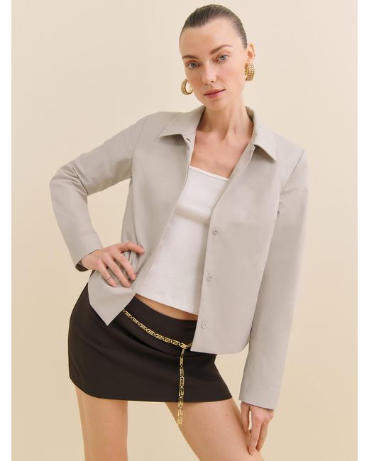 Reformation Jade Jacket in Natural | Lyst